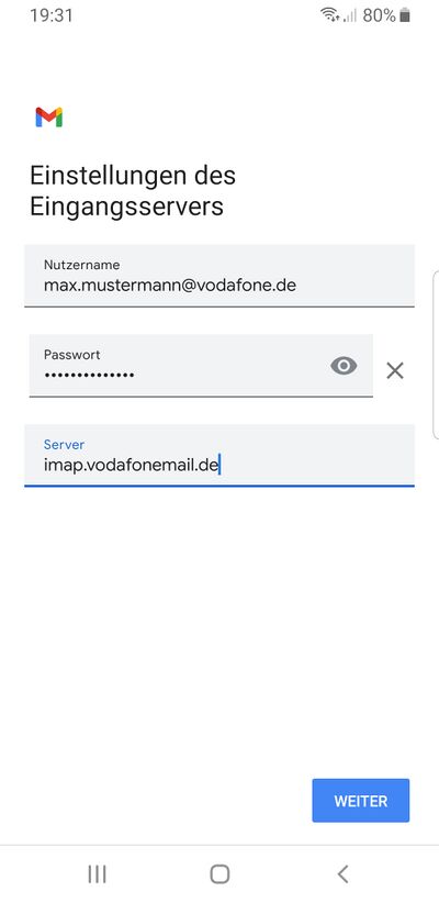 Vodafone E-Mail & Cloud